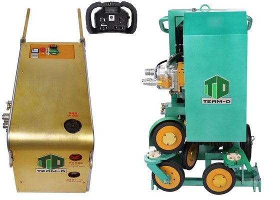 wireless remote control hydraulic wire saw machine cutting concrete and stone