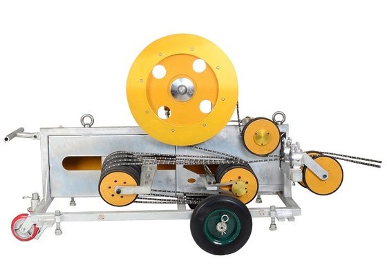 Horizontal Hydraulic Wire Saw Machine With Magnesium Aluminum Alloy Row Wheels