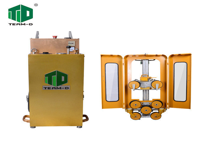 High Performance Concrete Cutting Wire Saw Machine With Squad Screw Connecting Wheels