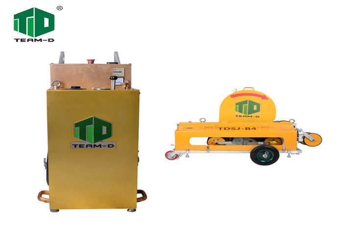 220kg Granite Wire Saw Cutting Machine , Horizontal Saw Cutting Concrete Machine With 2 Drive Motor