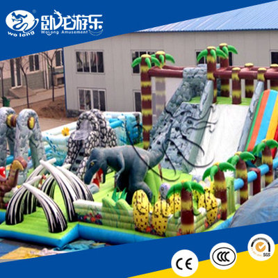 Colorful inflatable bouncer and slide combo inflatable jumping castle combo