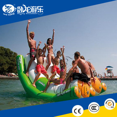 Inflatable Floating Water Toys , Inflatable Water Seesaw Rock Game For Sale
