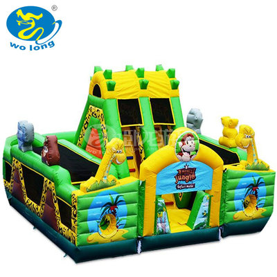 Outdoor inflatable equipment bouncing castles for children to have fun
