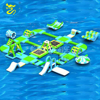 Outdoor Inflatable Floating Water Park Games / Waterpark Inflatables Supplier