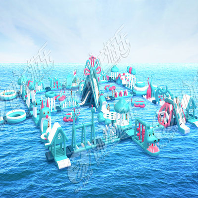 Inflatable Jumping Trampoline Floating Water Park Games Giant Adults Inflatable Water Park