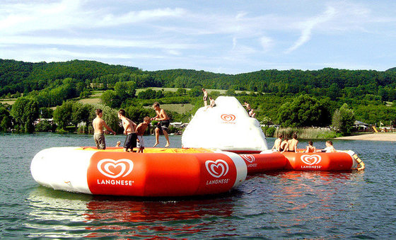 inflatable water sport game equipment/hot sale inflatable water jumping trampoline/inflatable water floating trampoline