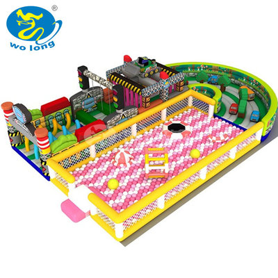 Adult Inflatable obstacle course equipment / Inflatable fun city playground for sale