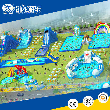 Factory Price Inflatable Water Slide Outdoor Aqua Park Amusement Equipment For Sale