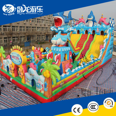 fun inflatable bouncy jumping combo inflatable bouncer castle slide children slides for sale