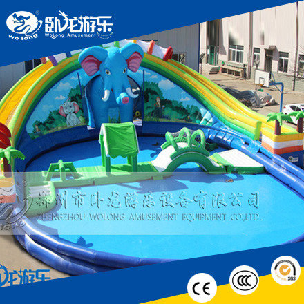 Hot Sale Cheap Giant Inflatable Water Slide for Adult, Hippo Inflatable Water Slide for Sale