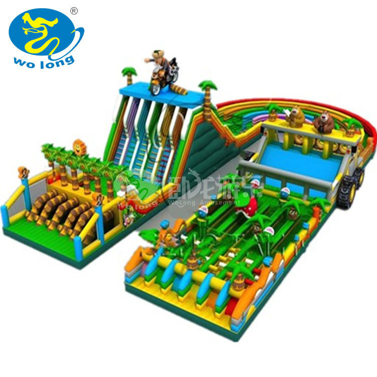 Outdoor toys giant inflatable obstacle course for kids , inflatable floating obstacle for commercial