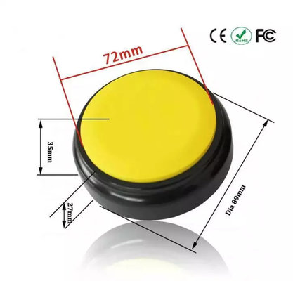 Custom Easy Button Push Dog Talking Button Recordable Programmable Yes&No Game Button Buzzer