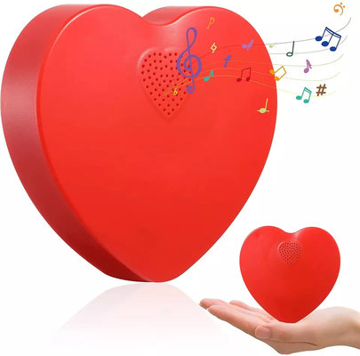 2022 factory mp3 micro heart shaped voice recorder for TEDDY bear toy sound module heart shape