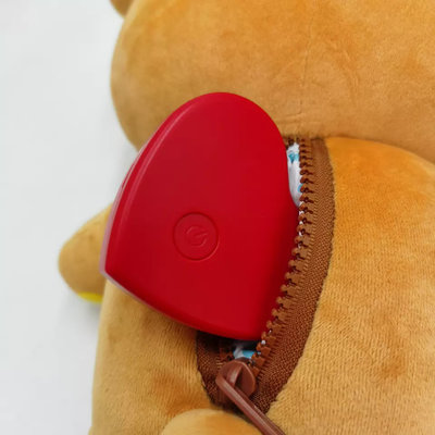 Heart shape recordable heartbeat sound voice music chip recorder box module button for plush toy ,stuffed animals ,doll