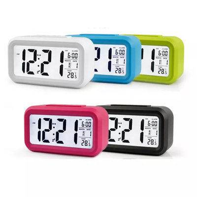 LED LCD bedroom clock that looks at night digital alarm clock Colorful