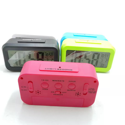LED LCD bedroom clock that looks at night digital alarm clock Colorful