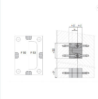 standard mould locat parts square interlock side locks E1304 WCH DLC coating