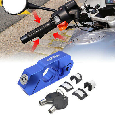 Universal Motorcycle Handle Grip Lock CNC Aluminum Brake Lever Theft Protection Locks