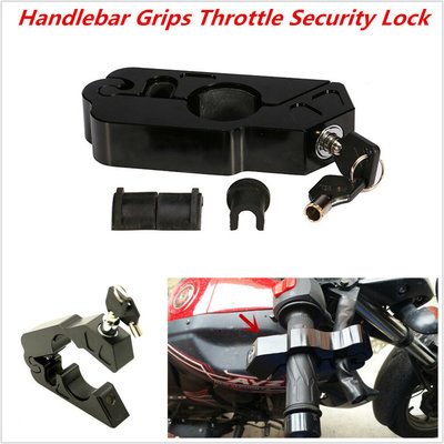 Car Motorcycle CNC Aluminum Alloy Anti Theft Handlebar Brake Lever Grip Throttle Caps Lock Security For Scooters ATV