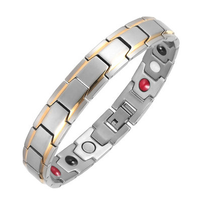 Hot Selling New Mens Women Black Titanium Magnetic Bracelet Bio Magnet bracelet