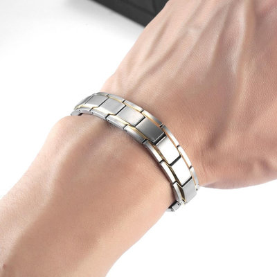 Hot Selling New Mens Women Black Titanium Magnetic Bracelet Bio Magnet bracelet