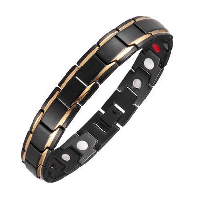 Hot Selling New Mens Women Black Titanium Magnetic Bracelet Bio Magnet bracelet