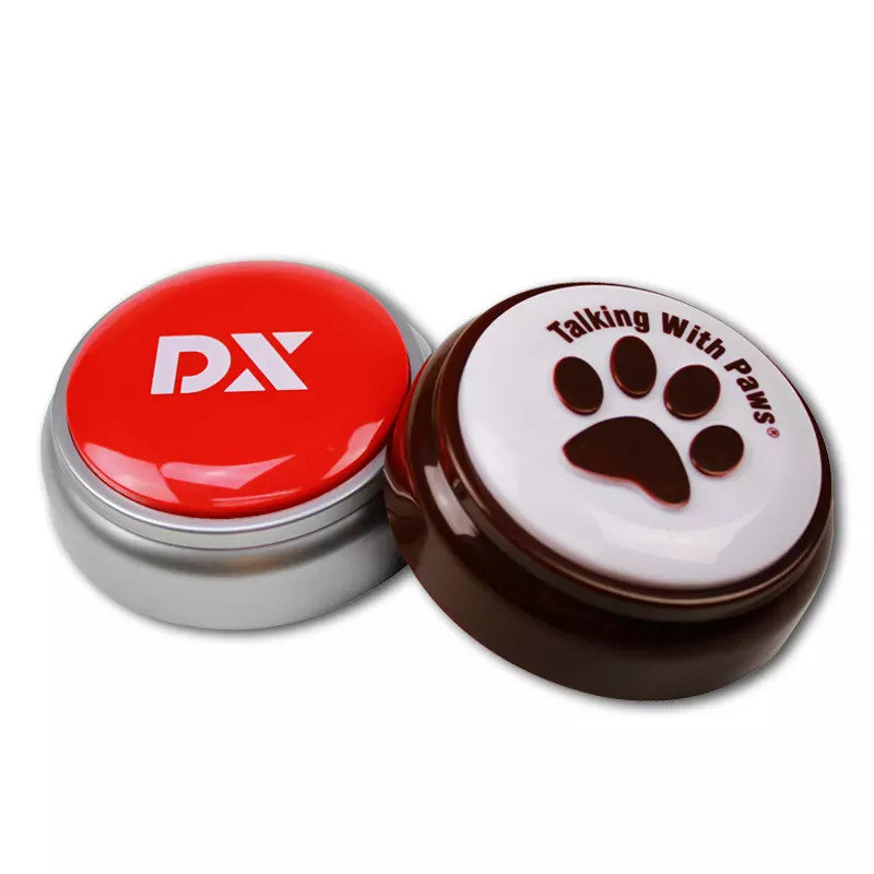 Newly Designed Educational Pet Dog Answer Button Push Dog Talking Paw Buttons Mini Dog Voice Recording Talk Buttons