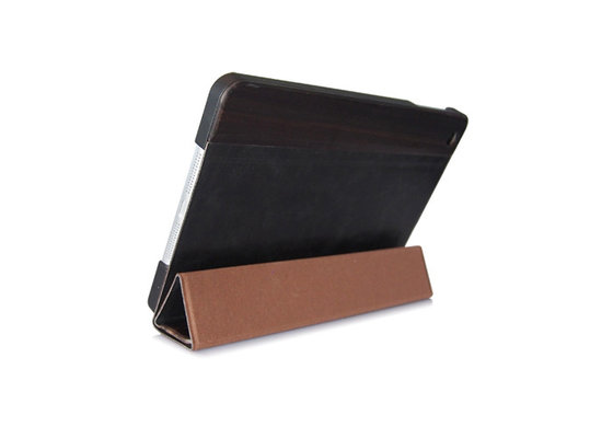 Black Ipad Mini Leather Folio Case / Genuine Leather Tablet Protective Covers for Men