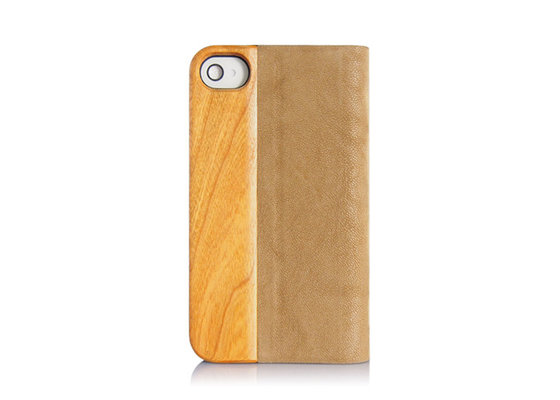 Portable Genuine Leather Flip Phone Case for iPhone 4 / 4S Wallet Phone Protective Case