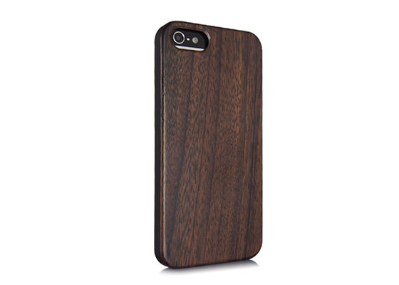 Cherry / Walnut / Bois De Rose Wooden Cell Phone Case For Iphone 5 / 5S Protective Shell