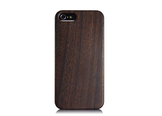 Cherry / Walnut / Bois De Rose Wooden Cell Phone Case For Iphone 5 / 5S Protective Shell