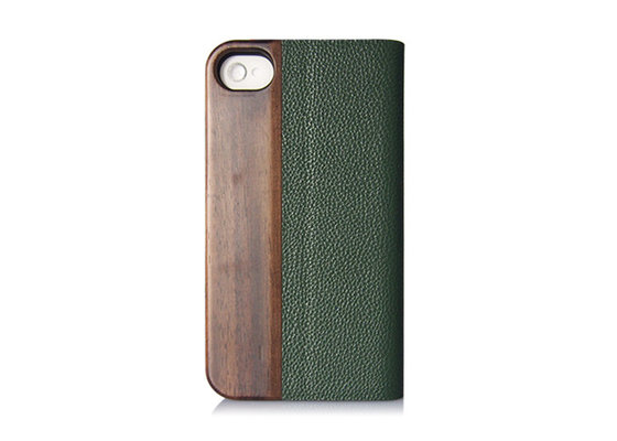 Iphone 4S PU Leather Cell Phone Case , Hand Made Leather Folio Case for Girls and Boys