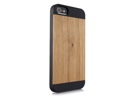 Customized iPhone 5 / 5S Wooden Back Case , Rugged Mobile Cell Phone Back Covers