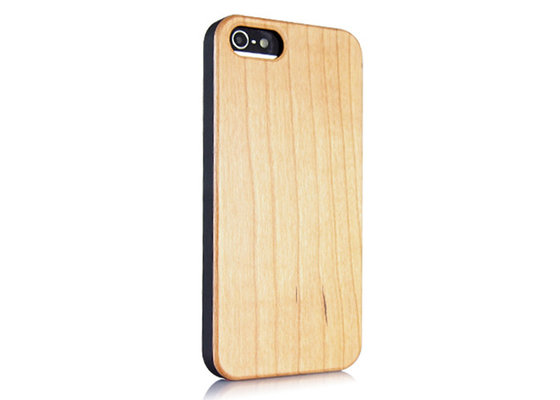 Handmade Wood Phone Covers For iPhone 5 / 5S Wooden Back Case , Personalized and Customize