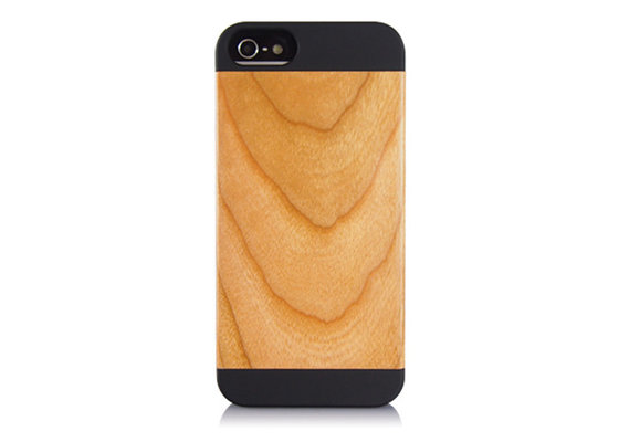 Handmade Simple Wooden Apple Iphone Protective Back Case for Smart Tablet Phones