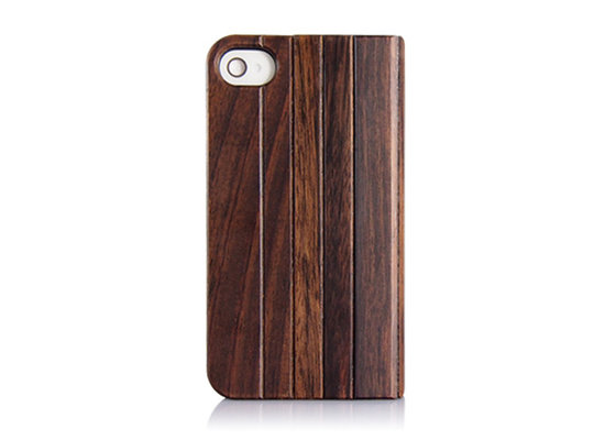 Hand Made Hard Cover Wood Folio Case , Personalized Apple iPhone 4 / 4s Protective Cases