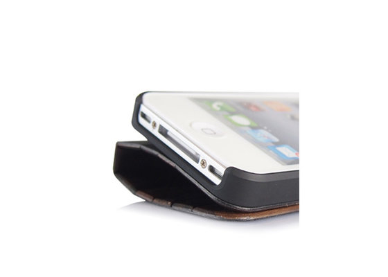 Hand Made Hard Cover Wood Folio Case , Personalized Apple iPhone 4 / 4s Protective Cases