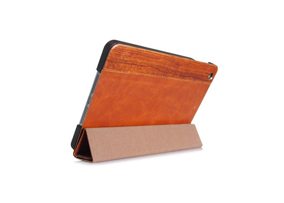 Magnetic Tablet iPad Protective Shell Ipad Mini Leather Folio Case With Customized Logo