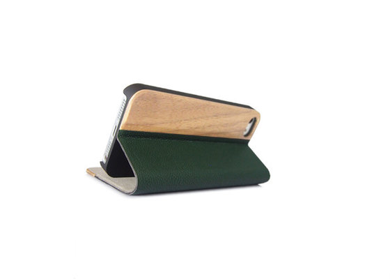Waterproof and Anti-scratch PU Leather Cell Phone Folio Case For iPhone 5 / 5s