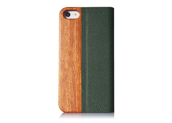 Vintage Fashion iPhone Leather Folio Case Custom Leather Cell Phone Cases With Stand