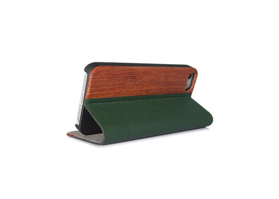 Vintage Fashion iPhone Leather Folio Case Custom Leather Cell Phone Cases With Stand