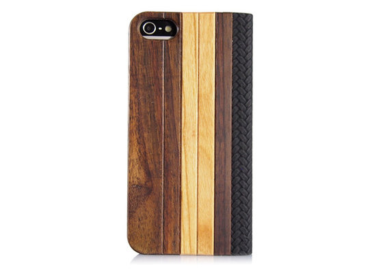Customized Colorful Combo Wooden Iphone 5S Folio Case for Tablet Smart Phones
