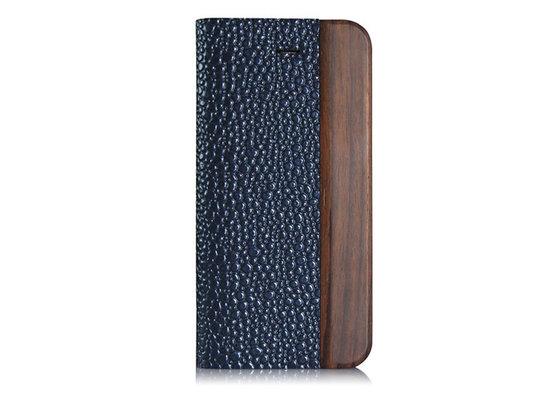 Cool Book Style Leather Iphone 5S Folio Case With Stand , Handmade Hard Cell Phone Cover