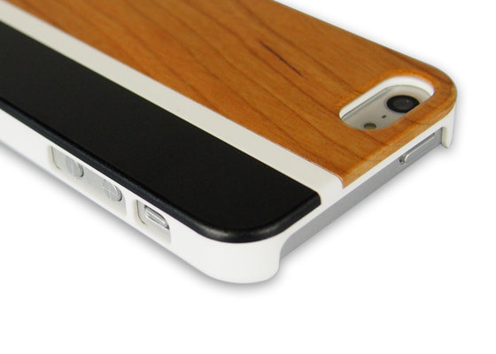 Handcraft Combo Wood and PC Base Apple Iphone Protective Cases for iPhone5 / 5s