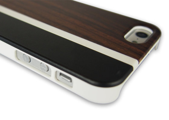 Handcraft Combo Wood and PC Base Apple Iphone Protective Cases for iPhone5 / 5s