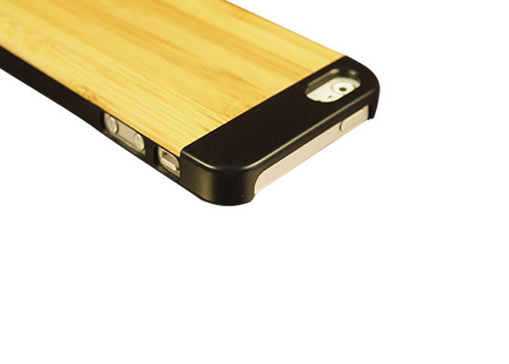 Bamboo Wood Cell Phone Case iPhone 5S or iPhone 5 Wooden Back Case with OEM and Customize