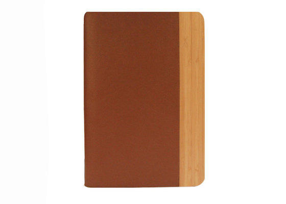 Folding Ultra Thin Book Style Bamboon And Real iPad Leather Cases For iPad Air