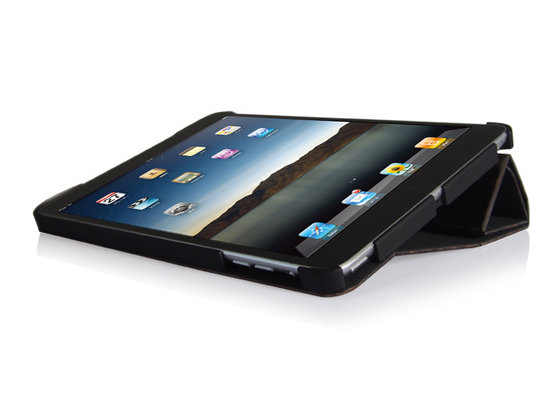 Unique Dark Wood Magnetic Ipad Mini Wooden Case , iPad Folio Covers For iPad Mini 1 / 2