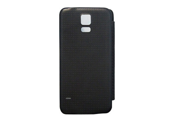 Stylish Wooden and Real Leather Samsung Galaxy S5 Leather Case With Stand Anti-scratch