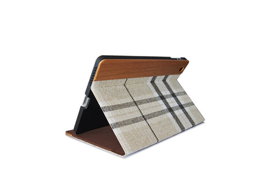 Stand Lattice iPad 4 Leather Folio Case For iPad 2 / 3 / 4 Tablet Protection Case